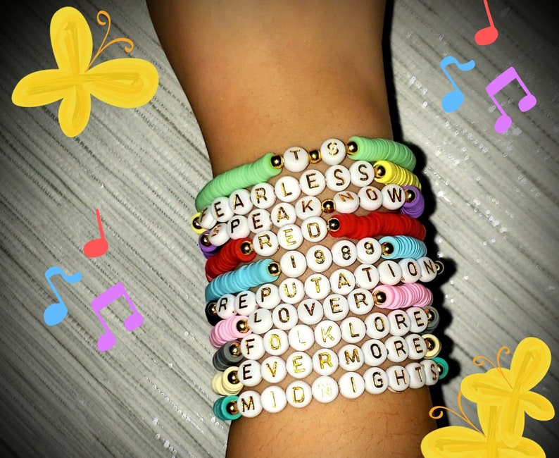 12 Taylor Swift Friendship Bracelets. - Etsy