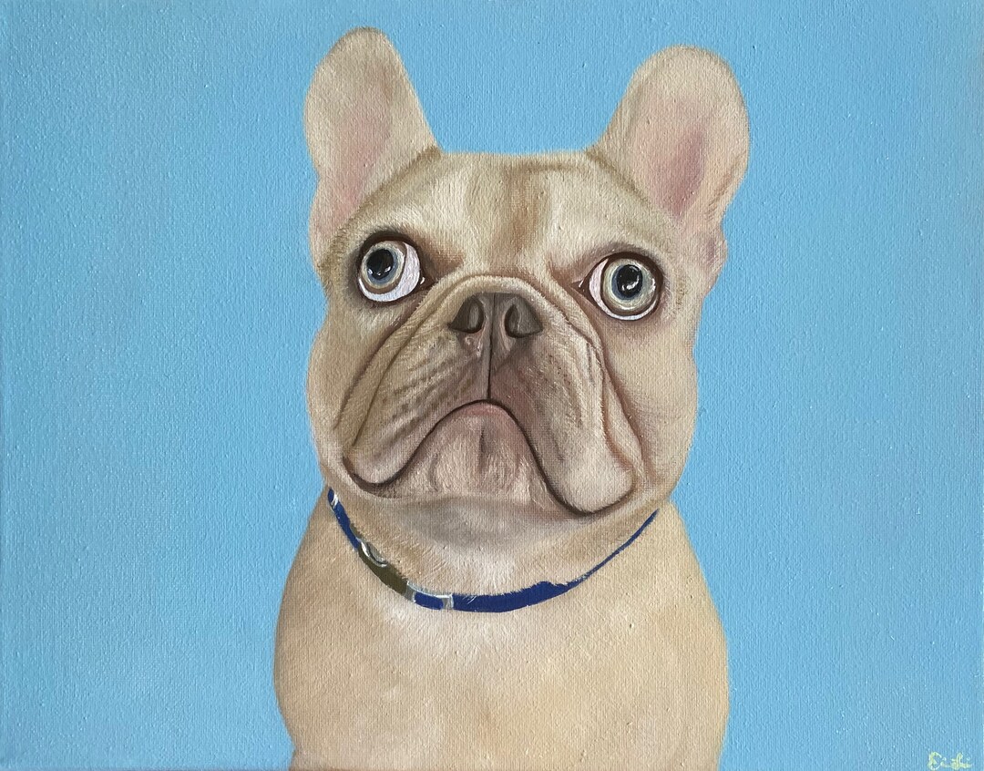 Frenchie Oil Painting Print | Original Fine Artwork | French Bulldog ...