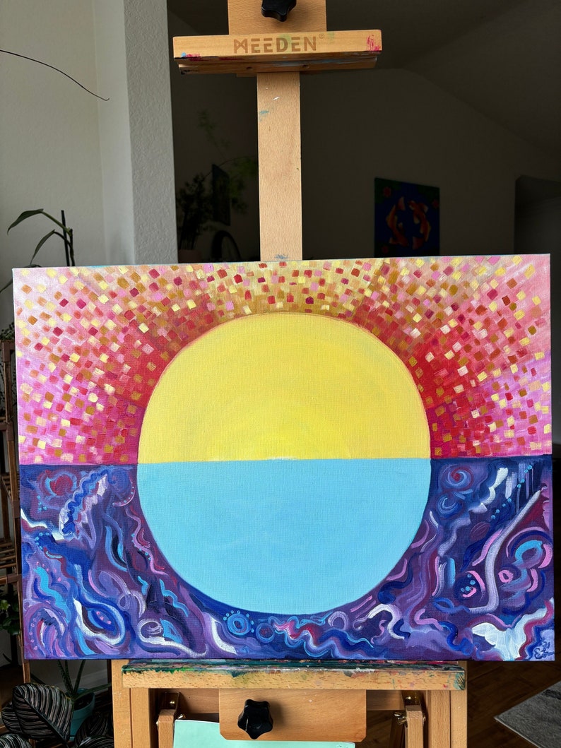 Original Abstract Oil Painting Contemporary Fine Art Modern Art ...