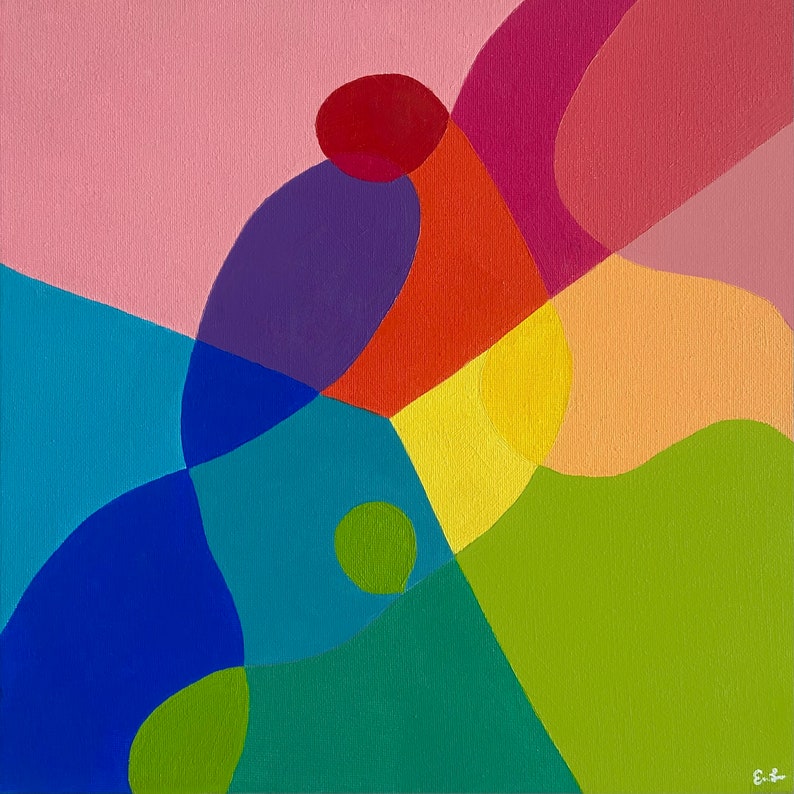 Original Abstract Oil Painting Contemporary Fine Art Modern Art ...