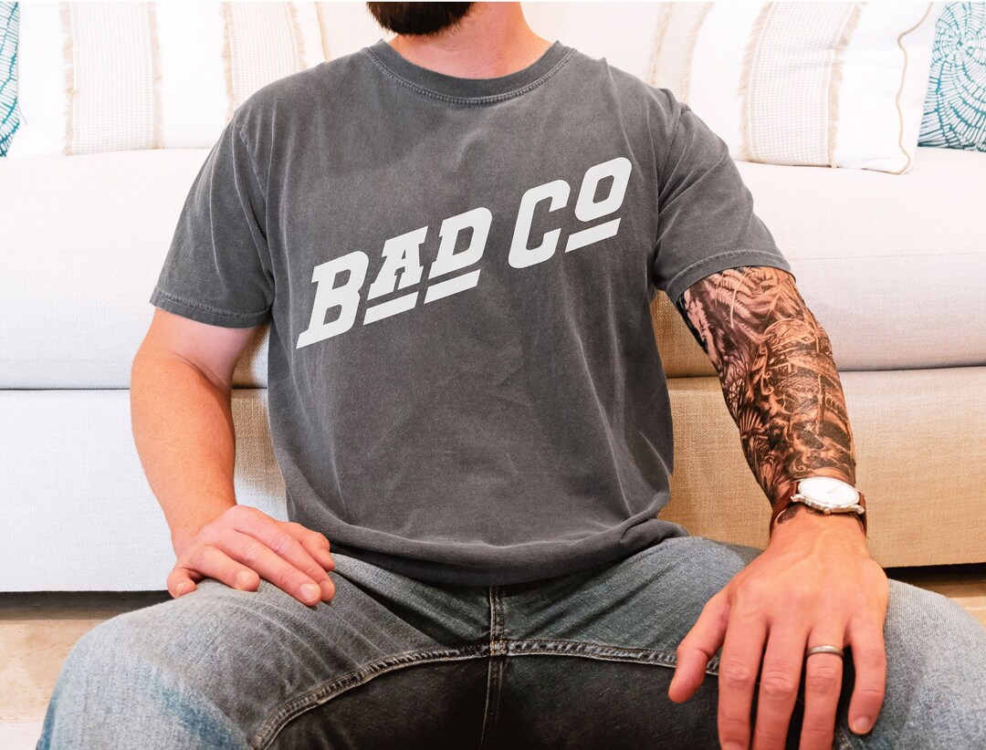 Bad Company T-shirt on Vintage Black Comfort Colors 1717 Tee - Etsy