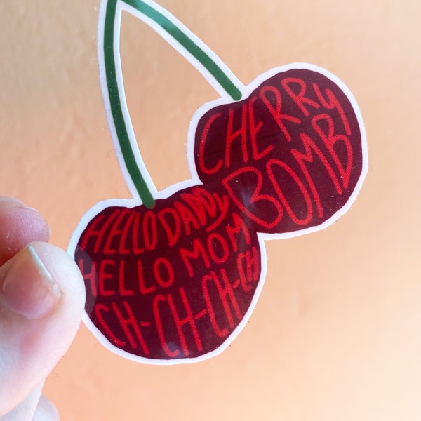 Cherry Bomb Sticker - Etsy