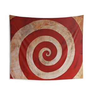 Sideshow Carnival Spiral Tapestry, Halloween Haunted House Creepy ...