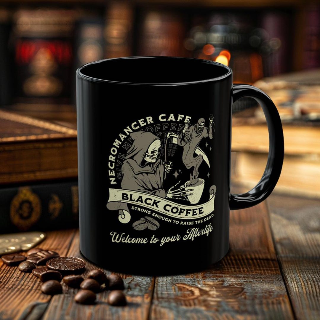 Necromancer Cafe Mug, Dungeons and Dragons Coffee Mug Gift, Dnd Cup, D ...