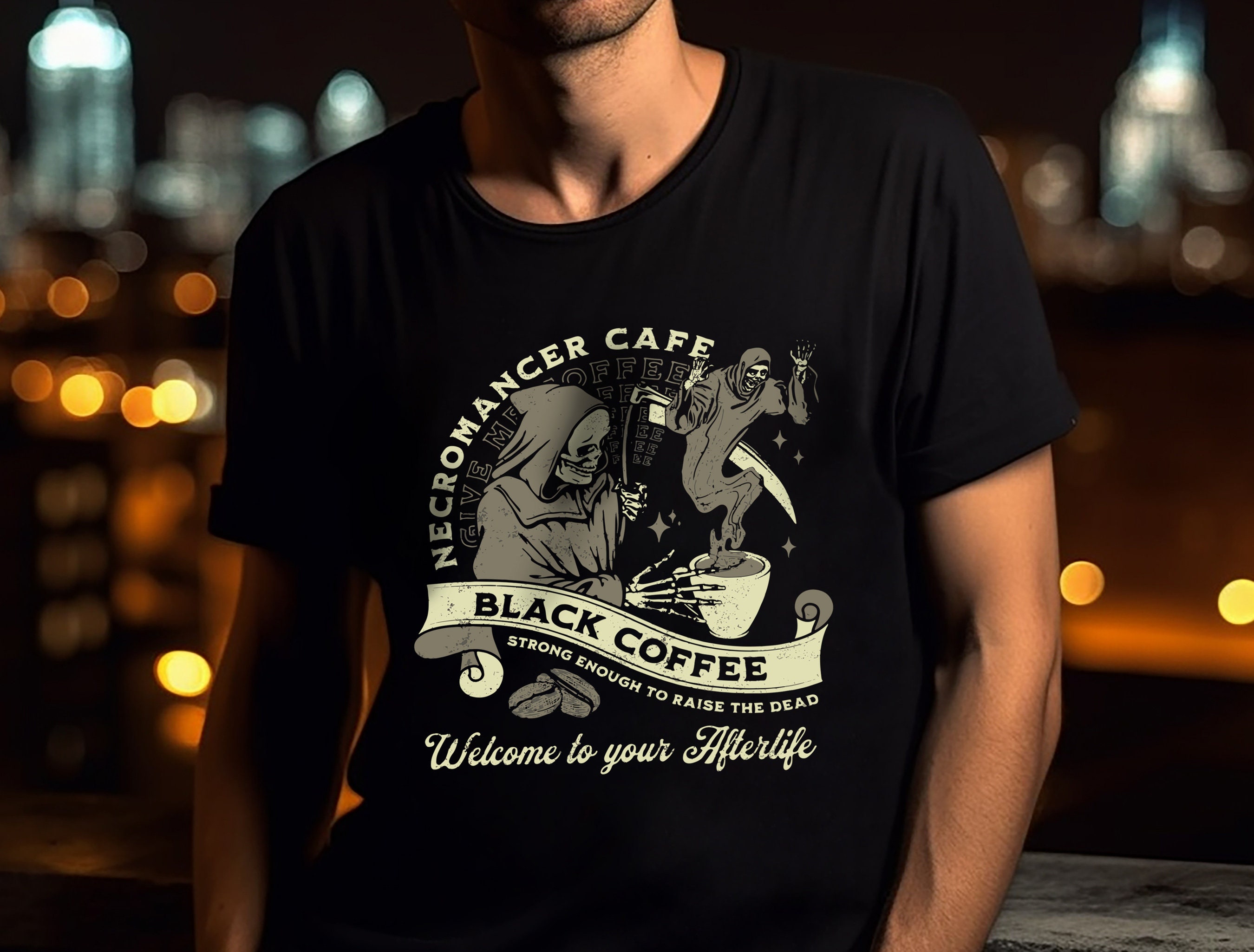 Necromancer Cafe Shirt, Dungeons and Dragons Shirt, Dnd Shirt, D&D ...