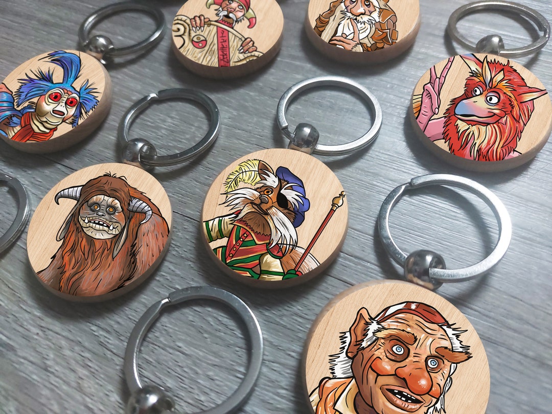 Labyrinth Keyring, Fantasy Keychain - Wood Keyfob - Etsy UK