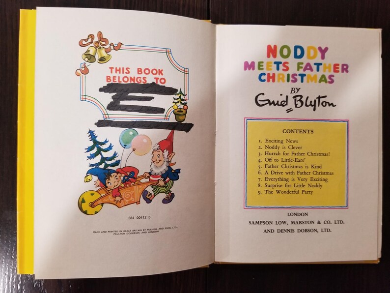Vintage Noddy Books Hardcover & Dustcover - Etsy
