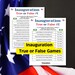 Inauguration Trivia, Inauguration Facts & Falsehoods, Kids and Adult ...