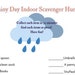 Printable Scavenger Hunt Game for Rainy Day - Etsy