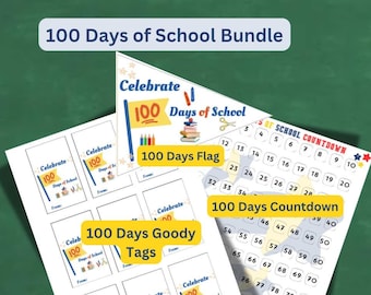 My First 100 Days of School Countdown Super Star Design Great Activity ...