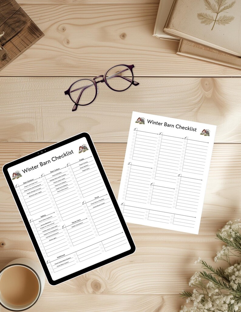 Winter Farm Barn Checklist,horse Barn Prep, Maintenance and Repairs ...