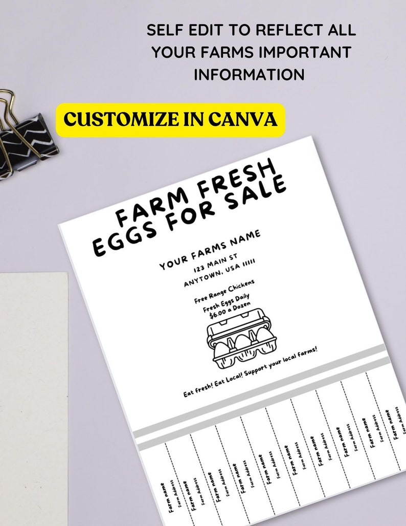 Eggs for Sale, Egg Sale Flyer, Farm Fresh Eggs Flyer,eggs for Sale ...
