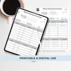 Commercial Snow Plowing Service Sheet: Snow Plowing Service Contract ...