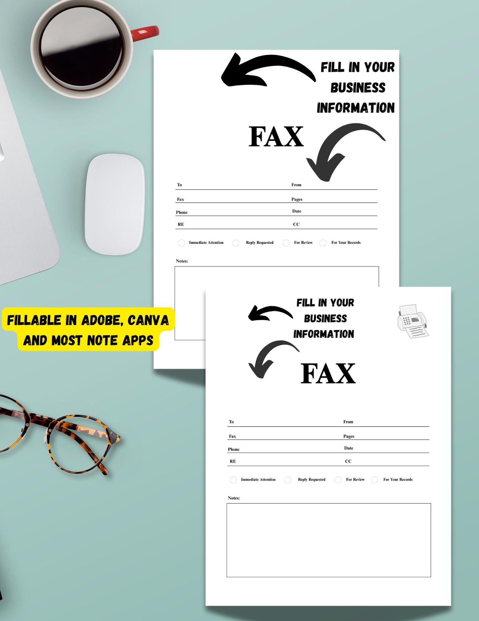 Fax Cover Sheets, Printable Fax Cover Form, Professional Faxing ...