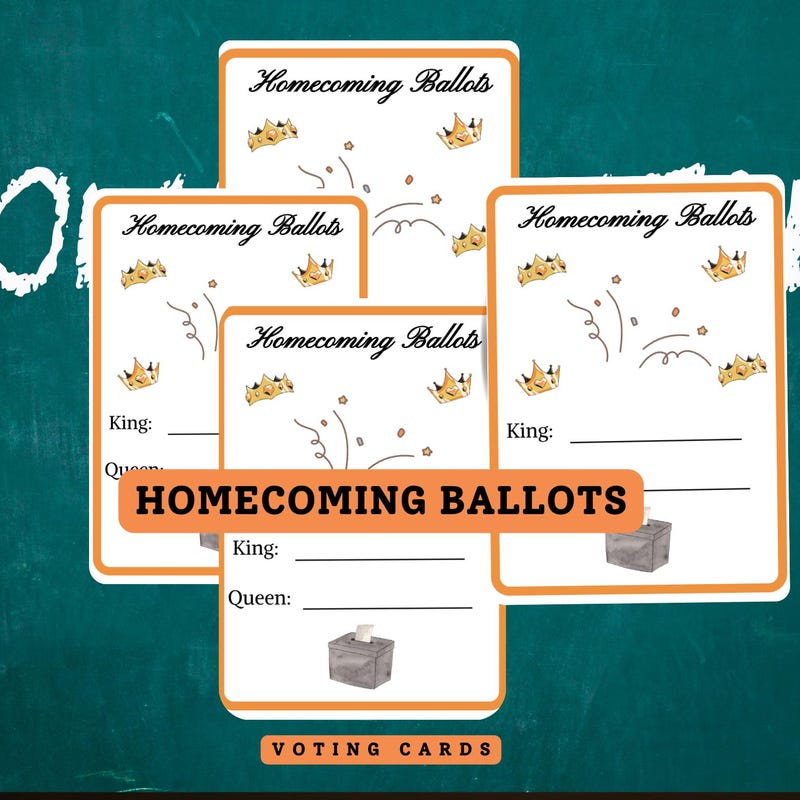 Prom Voting Ballot Printable - Etsy