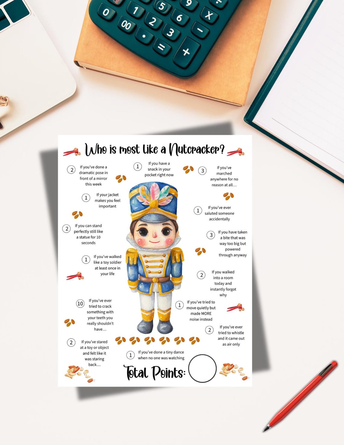 Who is Most Like a Nutcracker? Nutcracker Printable Game Family ...