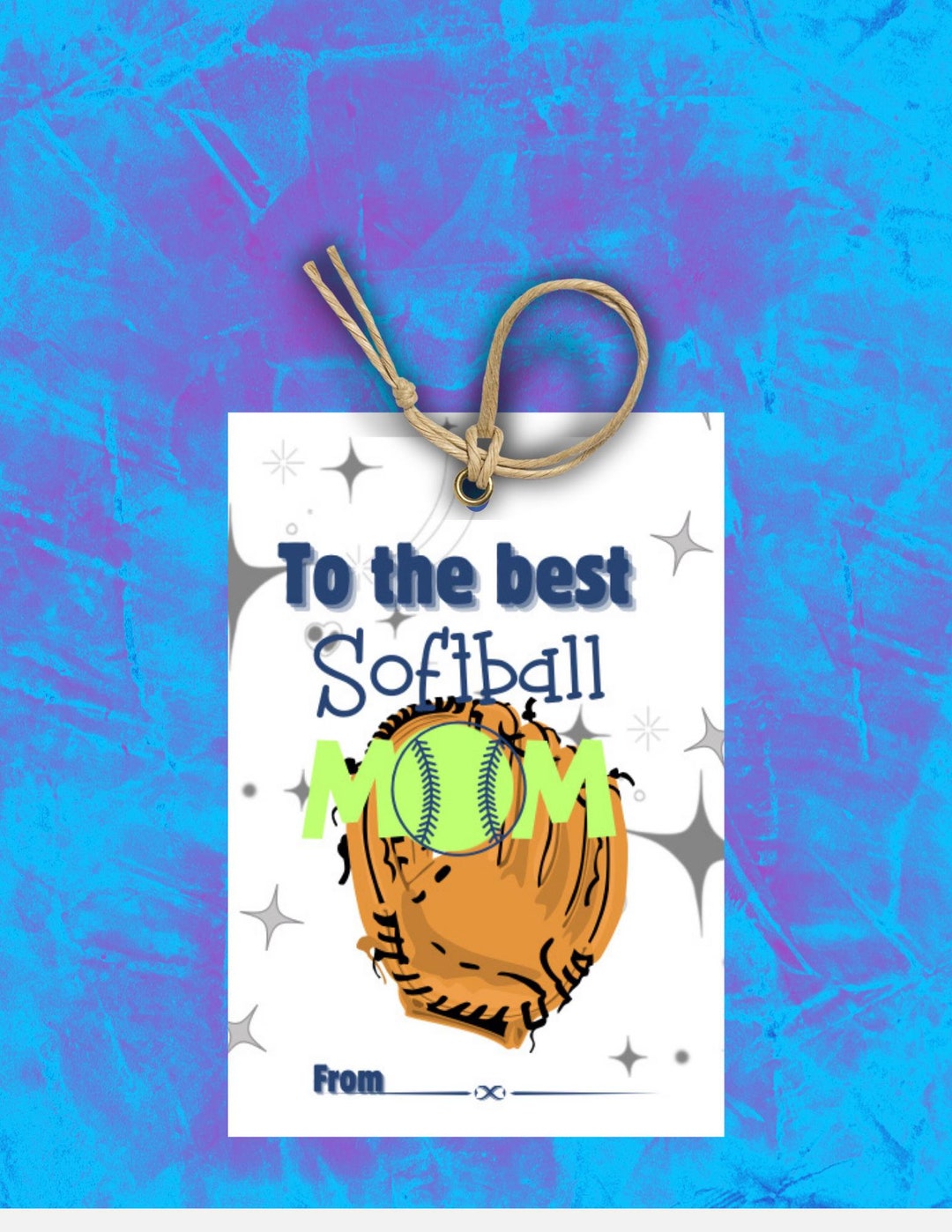 Softball Mom Gift Tag: Printable Team Thank You (PDF Download) - Etsy