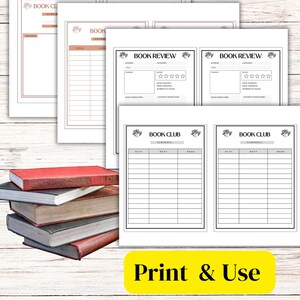 Book Club Discussion Guide Kit, Templates Kit for Bookclub, Bookclub ...