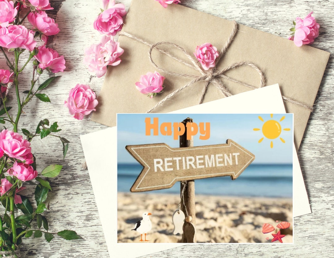 Retirement Card Printable, Card for Coworker Retirement, Retirement ...