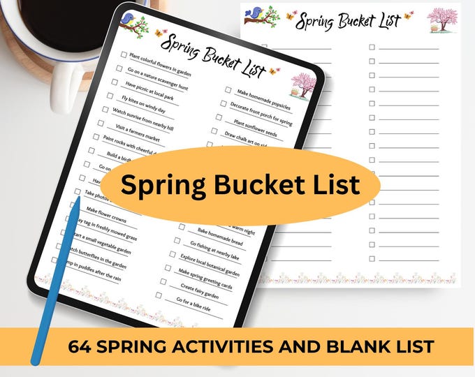 Bucket List for Spring - Etsy Canada