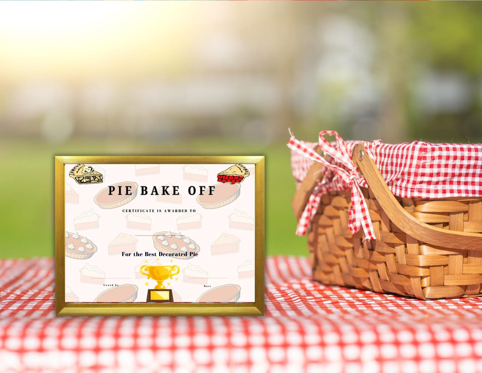 10 Pie Competition Awards Certificate Bundle,pie Contest Kit, Pie ...