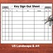 Printable Key Sign Out Sheet,key Log Template,key Sign Out Sheet ...