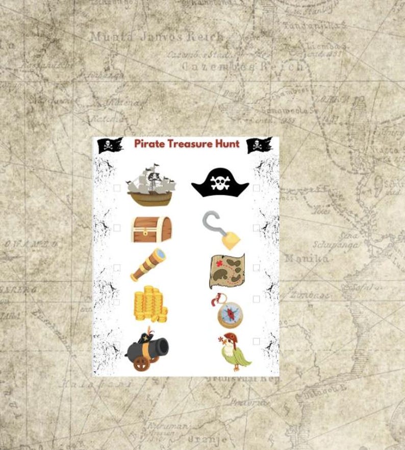 Fun Pirate Treasure Hunt Game for Kids Interactive Picture Based ...