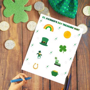 St Patricks Day Treasure Hunt,preschool Game for St Patricks Day Party ...