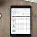 Equipment Loan Tracker Printable,payment Record Sheet,business ...