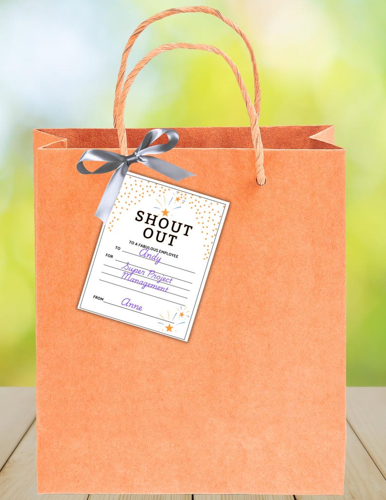Employee Shout Out Tags,printable Staff Appreciation,recognizing Top ...