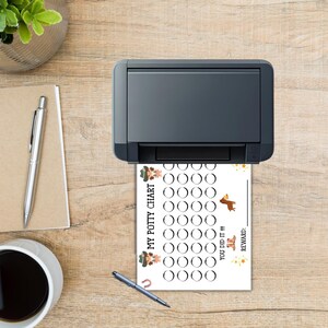 Cowboy/cowgirl Potty Training Chart, Printable Toddler Potty Chart ...