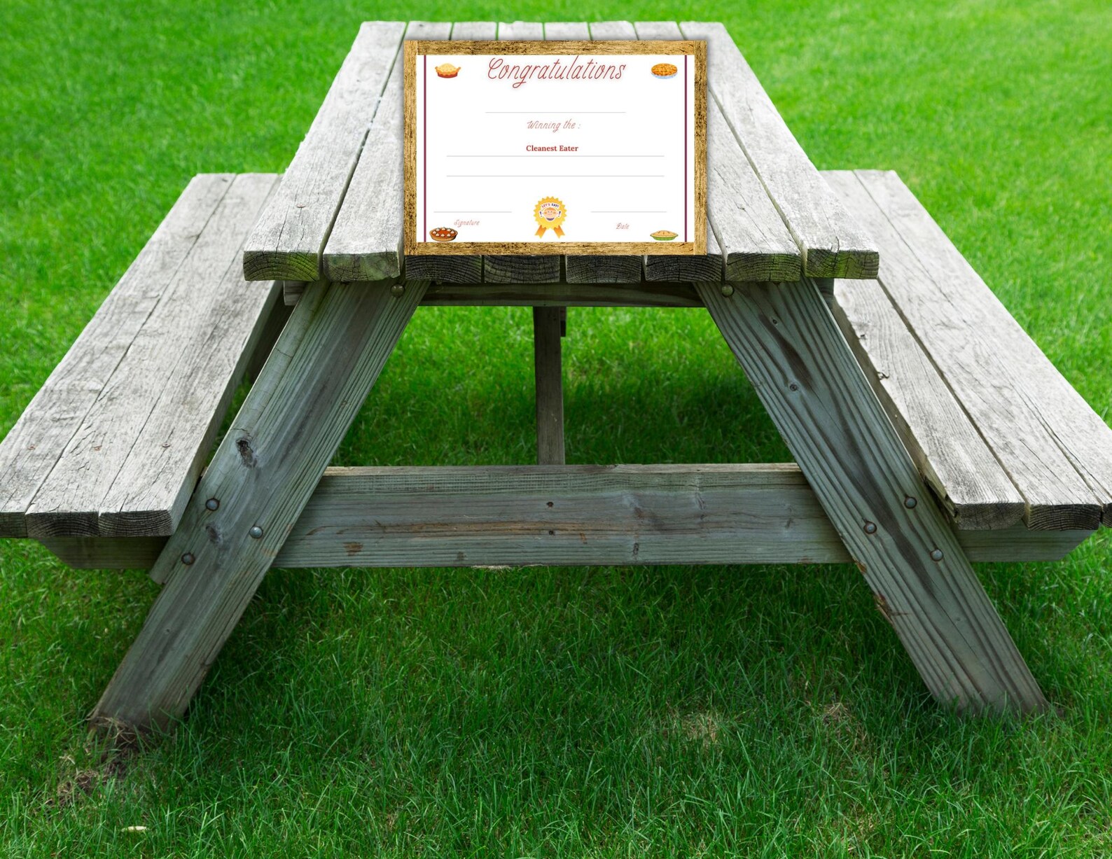 Pie Eating Contest Award Certificates,printable Pie Eating Contest ...