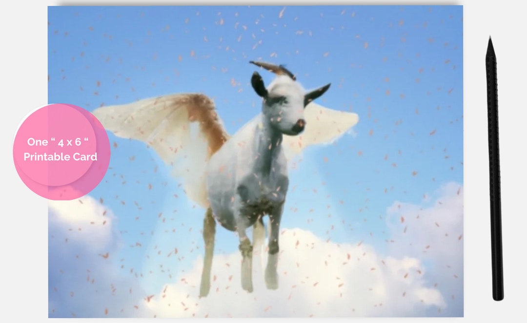 Sympathy Card for Loss of Beloved Goat - Etsy