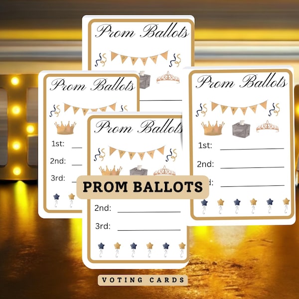 Prom Voting Ballot Printable - Etsy
