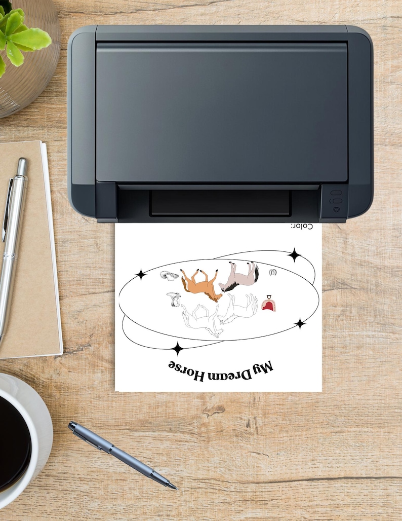 My Dream Horse Worksheet,printable Horse Theme Activity for Kids, Horse ...