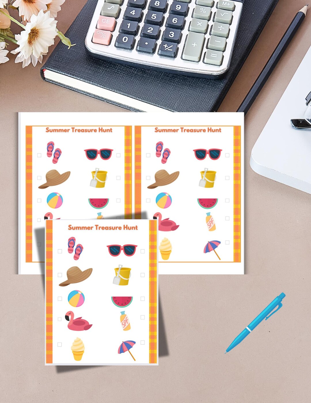 Summer Treasure Hunt Game:picture Based,kids Printable Game, Summer ...