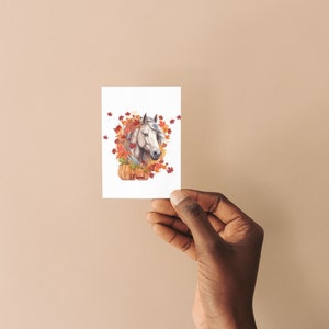 Fall Equestrian Themed Gift Tag, Fall Horse Theme Favor Tag, Printable ...