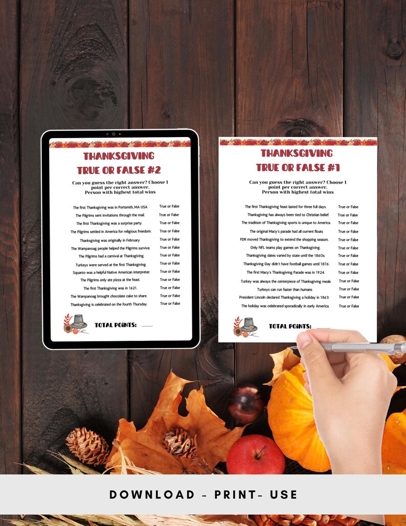 Thanksgiving Trivia, Thanksgiving Facts and Falsehoods,kids and Adult ...