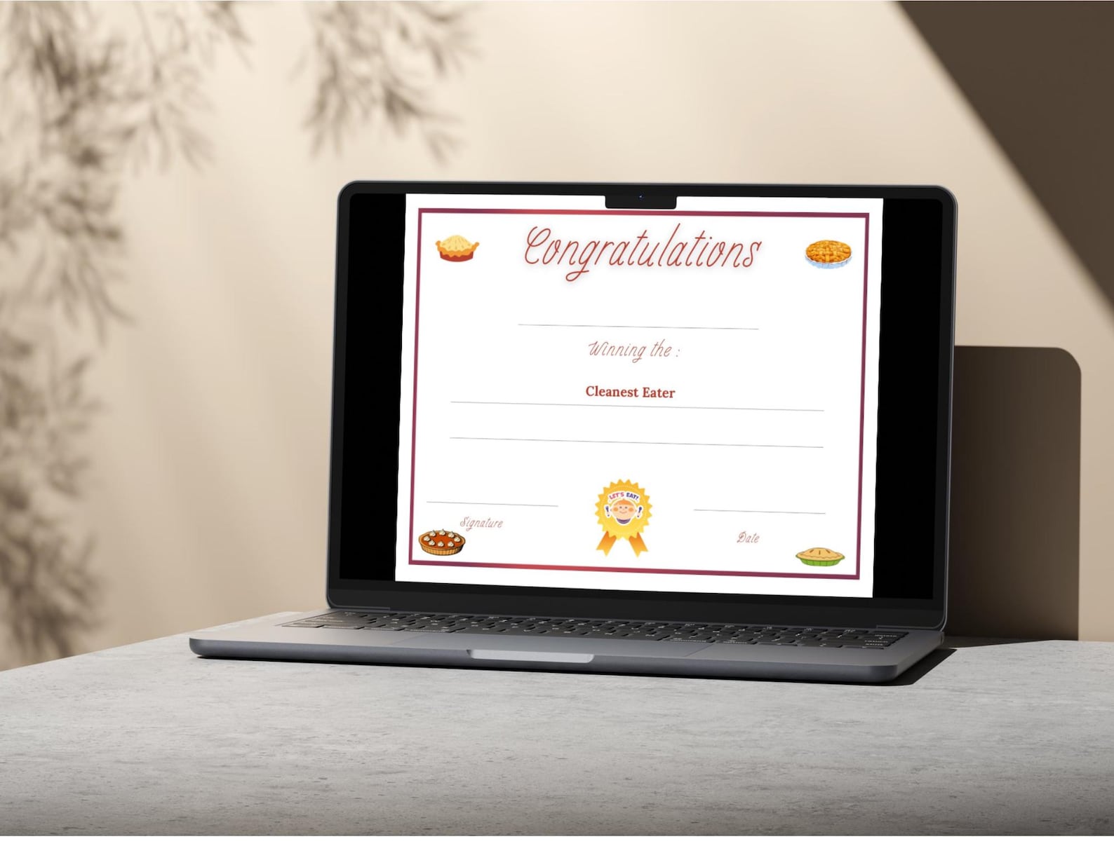 Pie Eating Contest Award Certificates,printable Pie Eating Contest ...