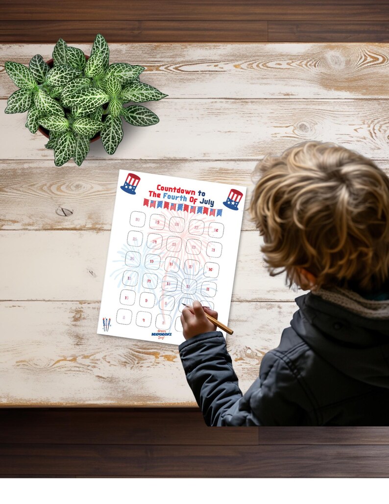 July 4th Countdown Calendar, Independence Day Countdown, Summer ...