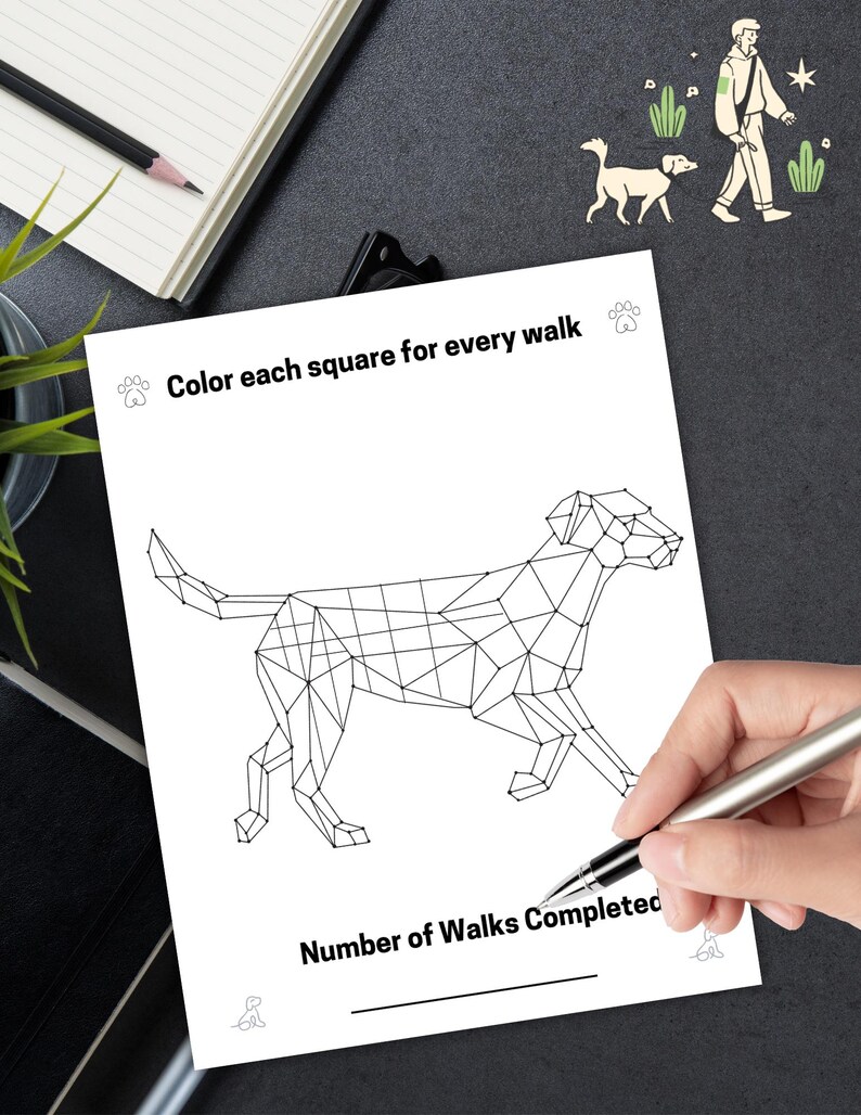 Dog Walking Tracker,printable Dog Walking Log Tracking Log for Dog ...