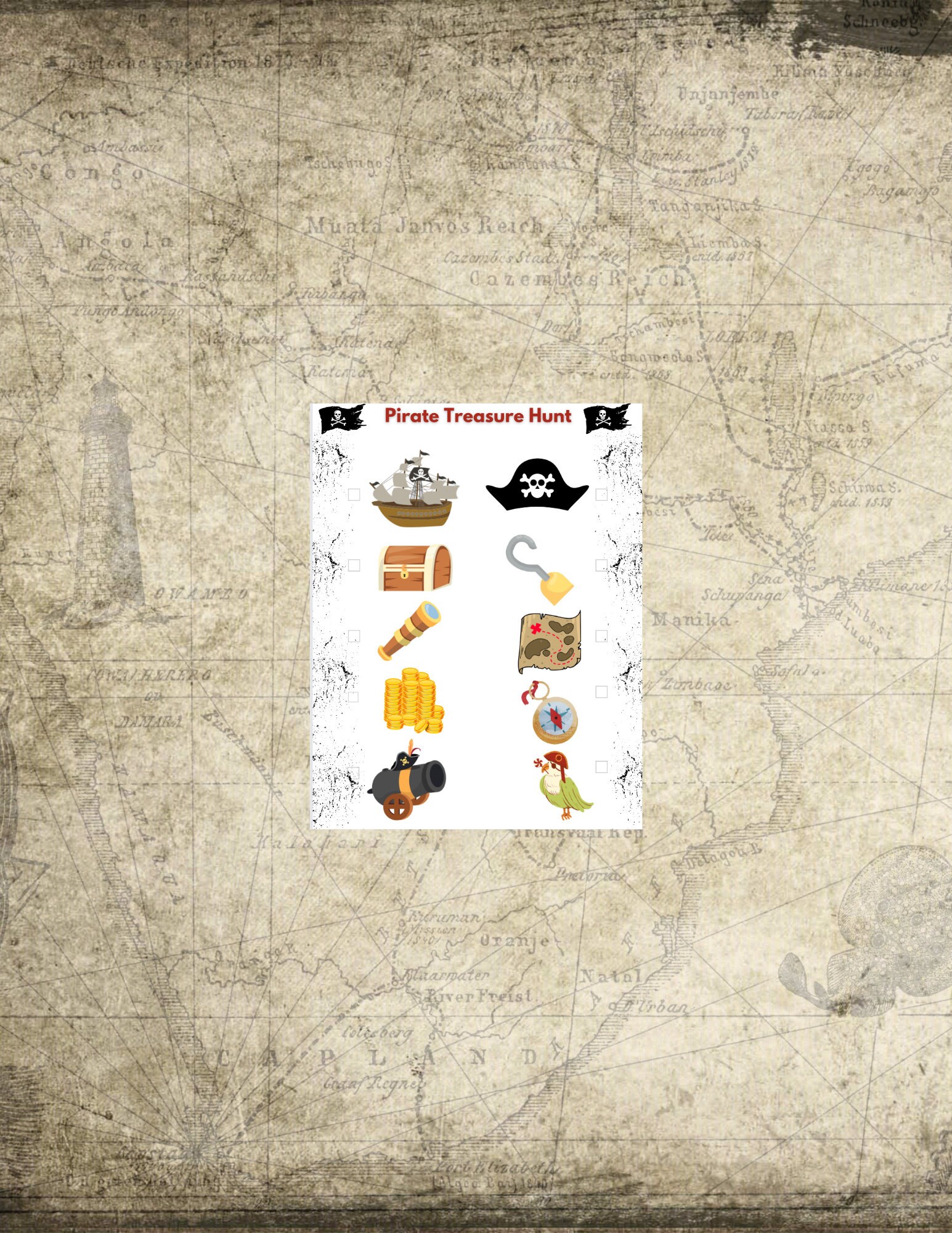 Fun Pirate Treasure Hunt Game for Kids Interactive Picture Based ...