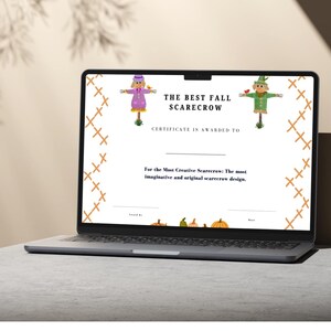 Scarecrow Awards Certificates, 20 Fall Contest Categories (pdf ...