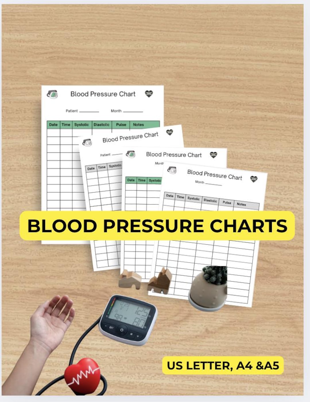 Printable Blood Pressure Chart,printable Blood Pressure Tracker ...