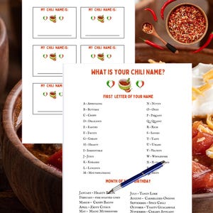 What's Your Chili Name,name Game Generator,what is Your Chili Name ...