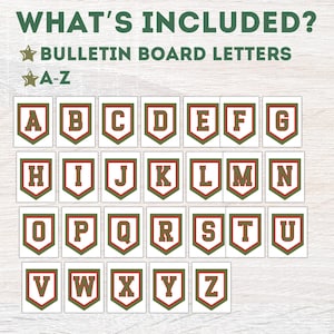 Holiday Themed Day Bulletin Board Letters Printable, Christmas Bulletin ...