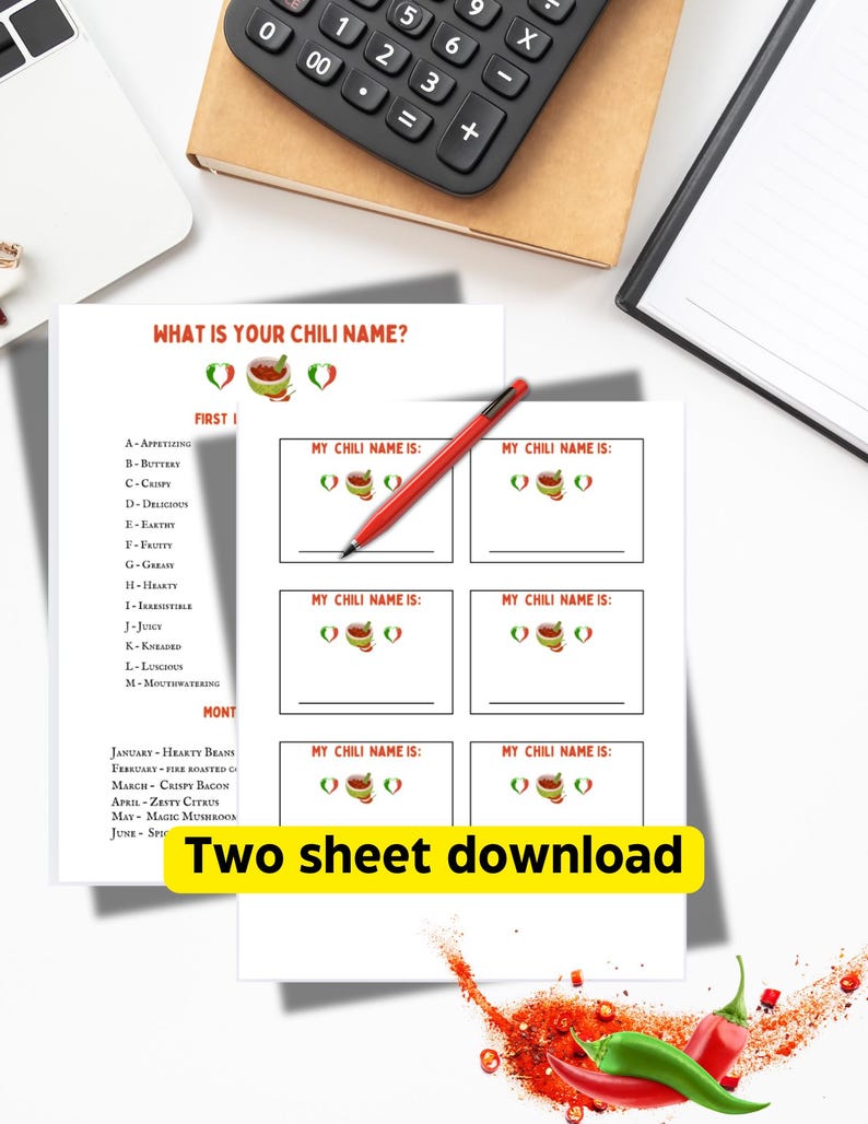 What's Your Chili Name,name Game Generator,what is Your Chili Name ...