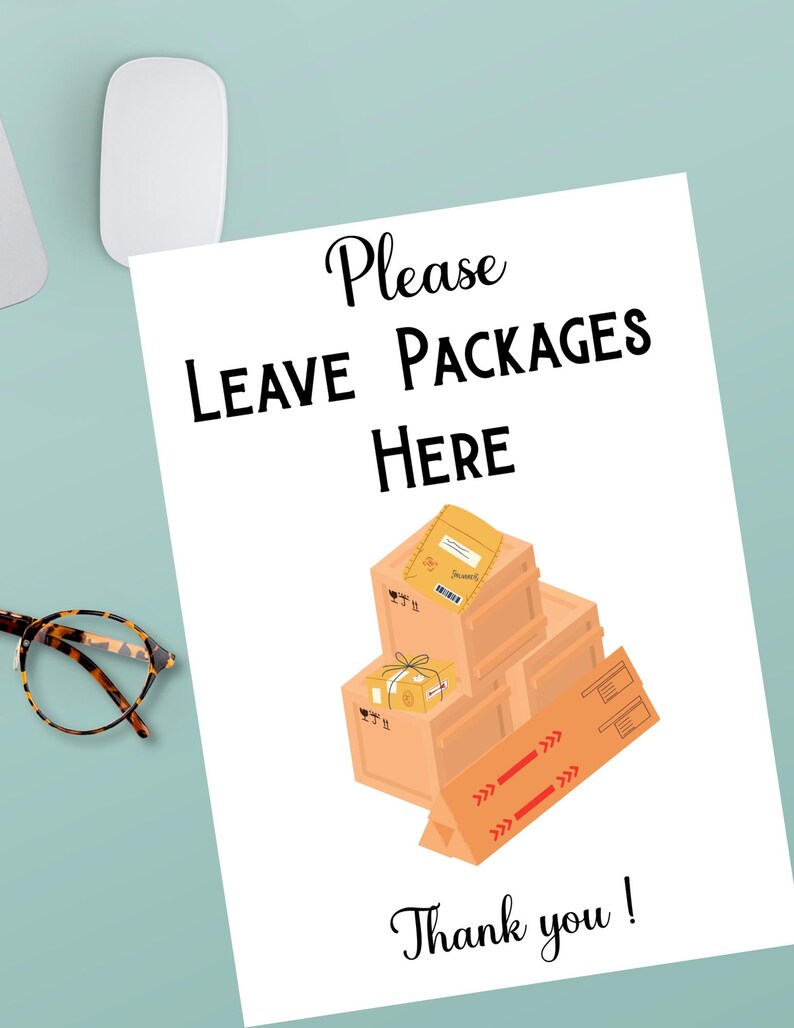 Printable Package Delivery Instruction Sign,delivery Driver Sign, Home ...