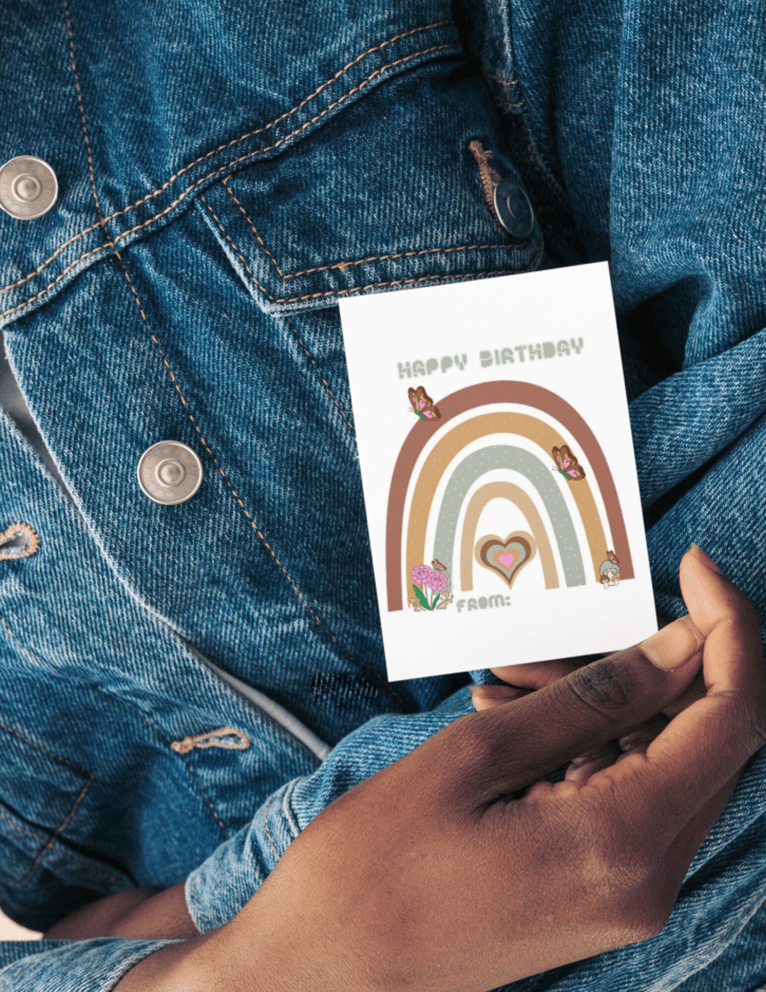 Retro Rainbow Happy Birthday Tag for Gifts and Goodies - Etsy