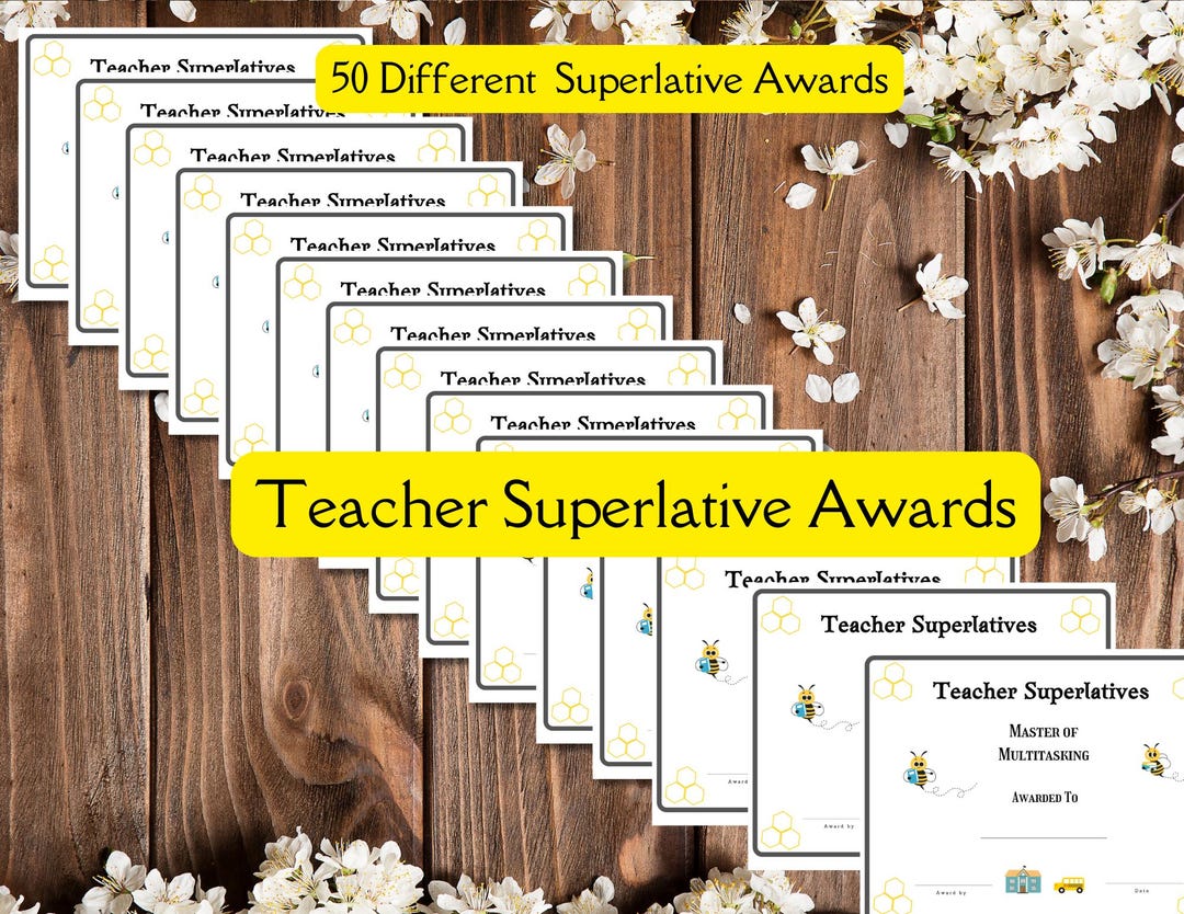 Teacher Superlative Awards – Honoring the Educators: Fun Faculty Awards ...
